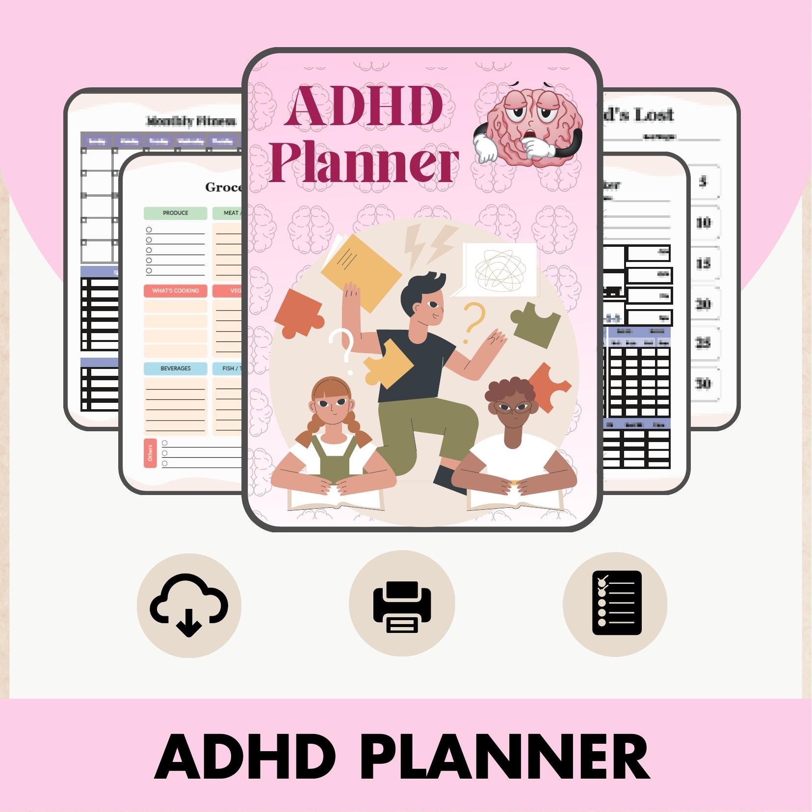 ADHD Digital Planner (made by an Adhder) for Ipad, Goodnotes + Android ...