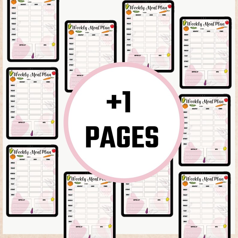 2026 Meal Planner and Grocery List: Printable Digital Planner (PDF) - Etsy