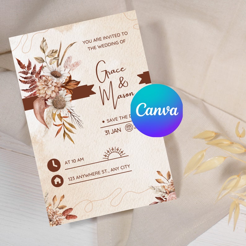 Neutral Wedding Invitation Set- Vellum Invitation, Ribbon Wedding ...