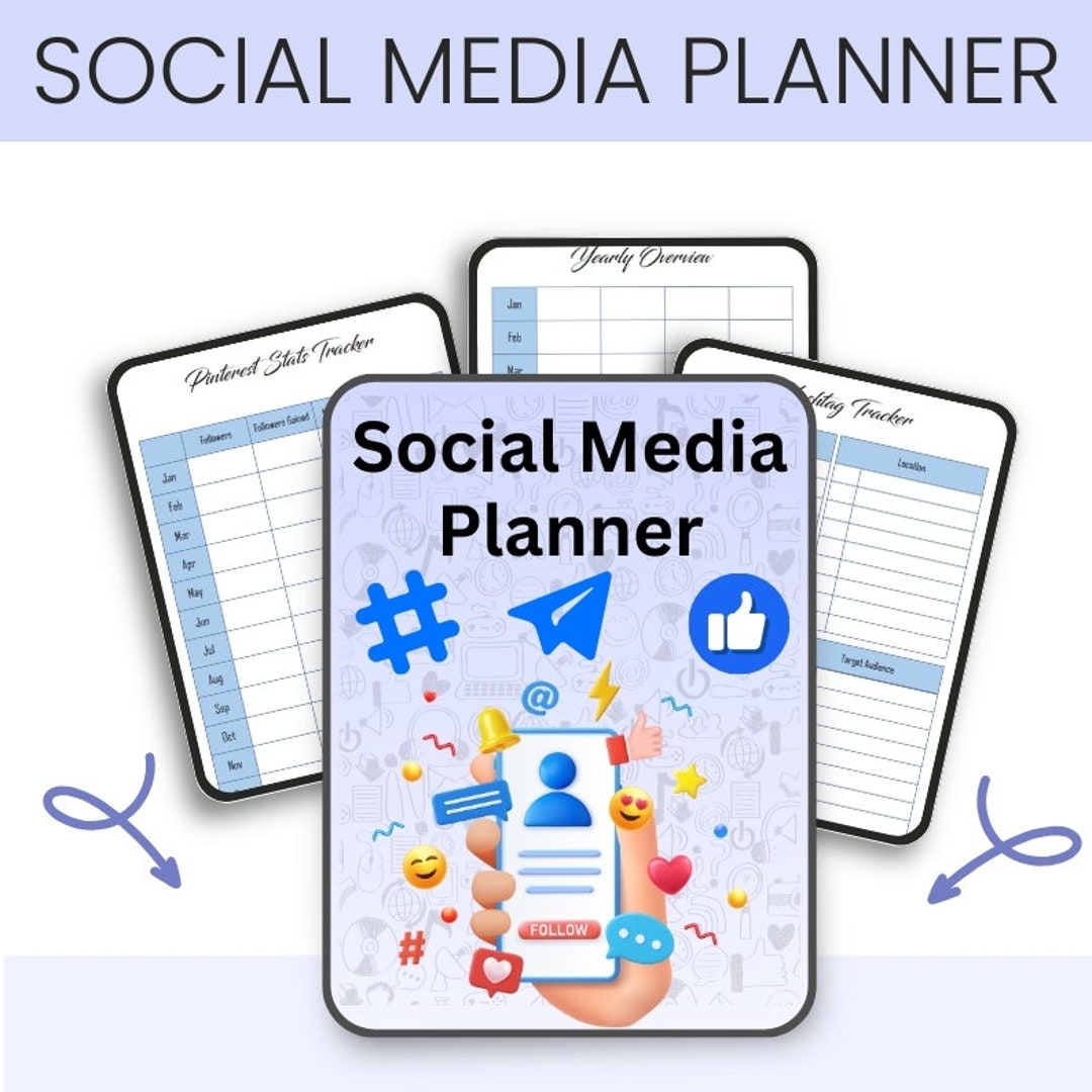 Social Media Digital Planner- Content Planner, Content Creator Planner ...