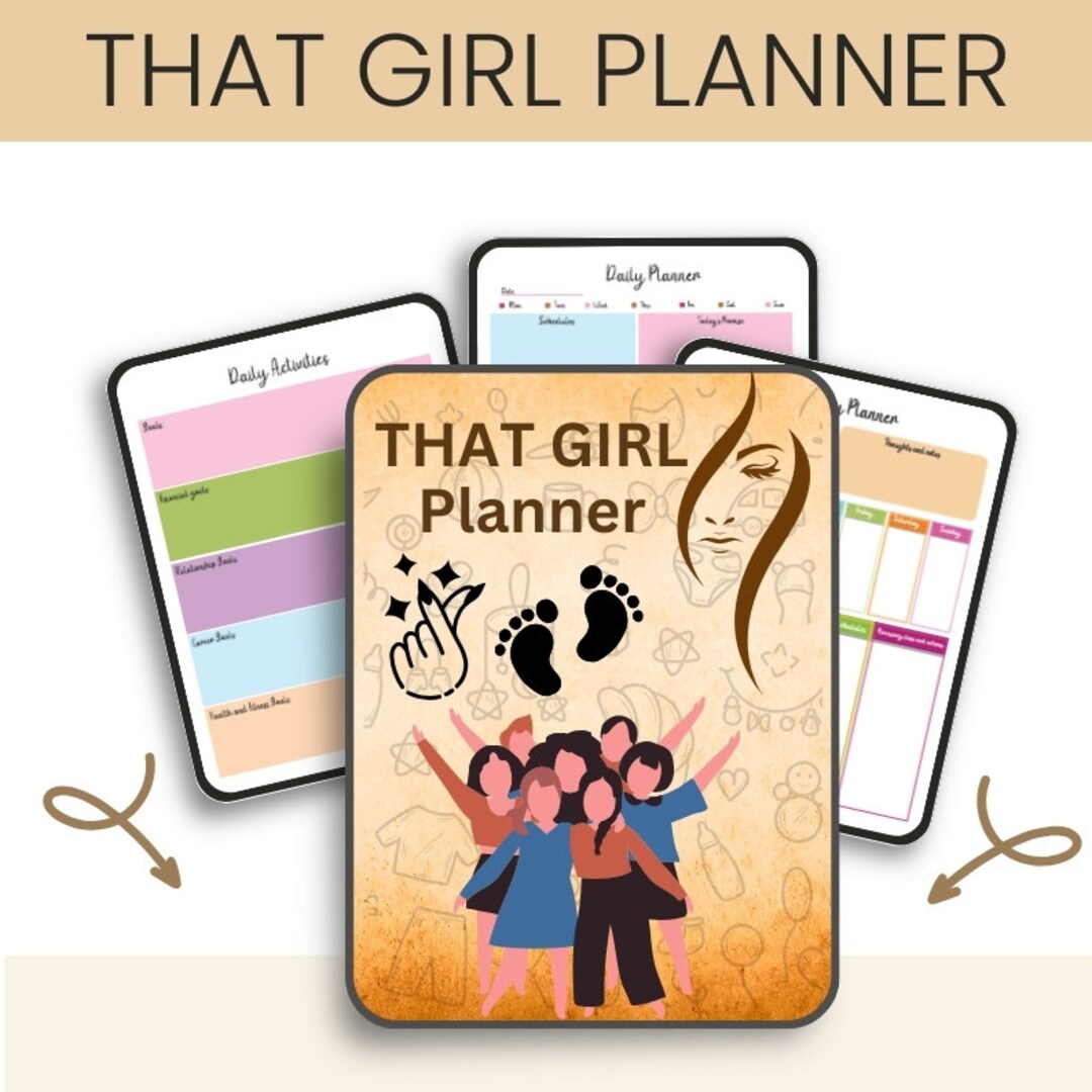 THAT GIRL Planner- Best Digital Planner, Weekly Planner, Printable ...