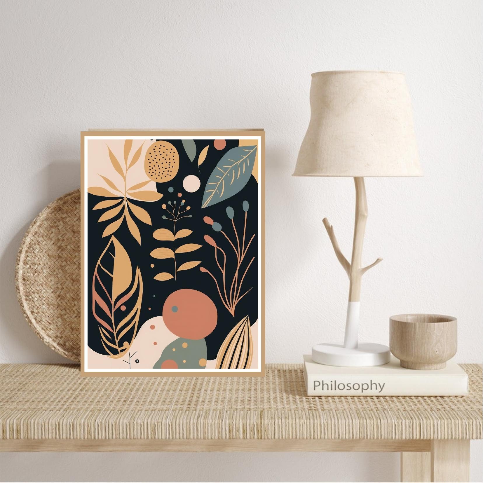 Nature's Touch Boho Leafy Wall Decor Bohemian Printable Art, Boho ...