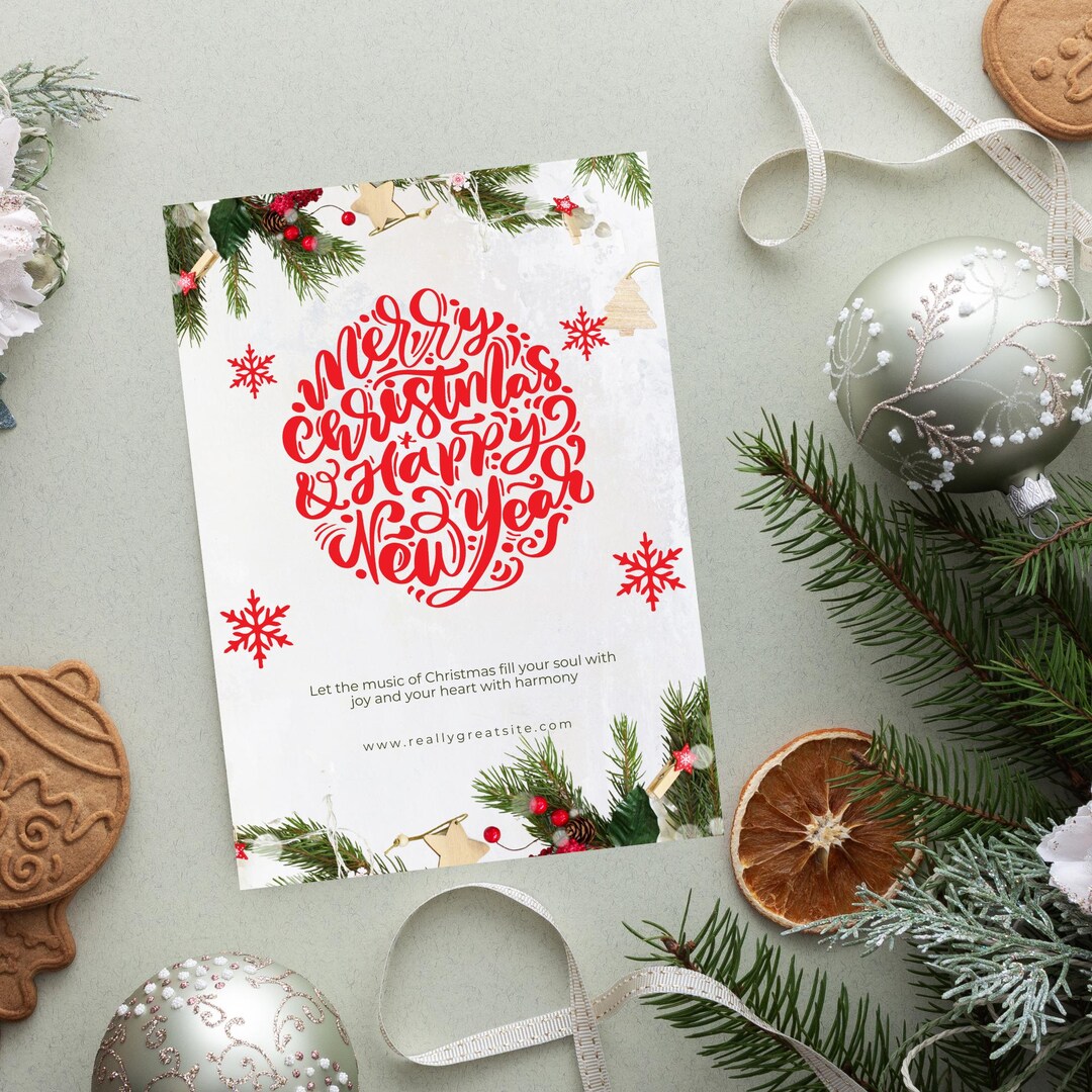 Personalized Christmas Invitation Template (digital Download) - Etsy
