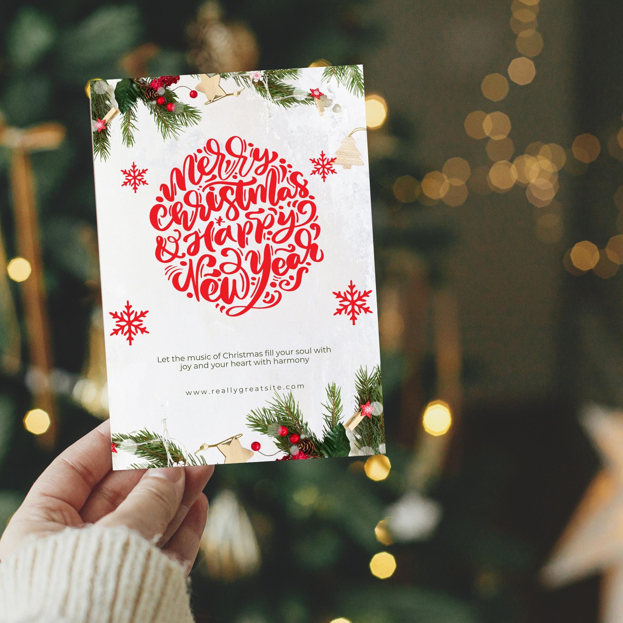 Personalized Christmas Invitation Template (digital Download) - Etsy
