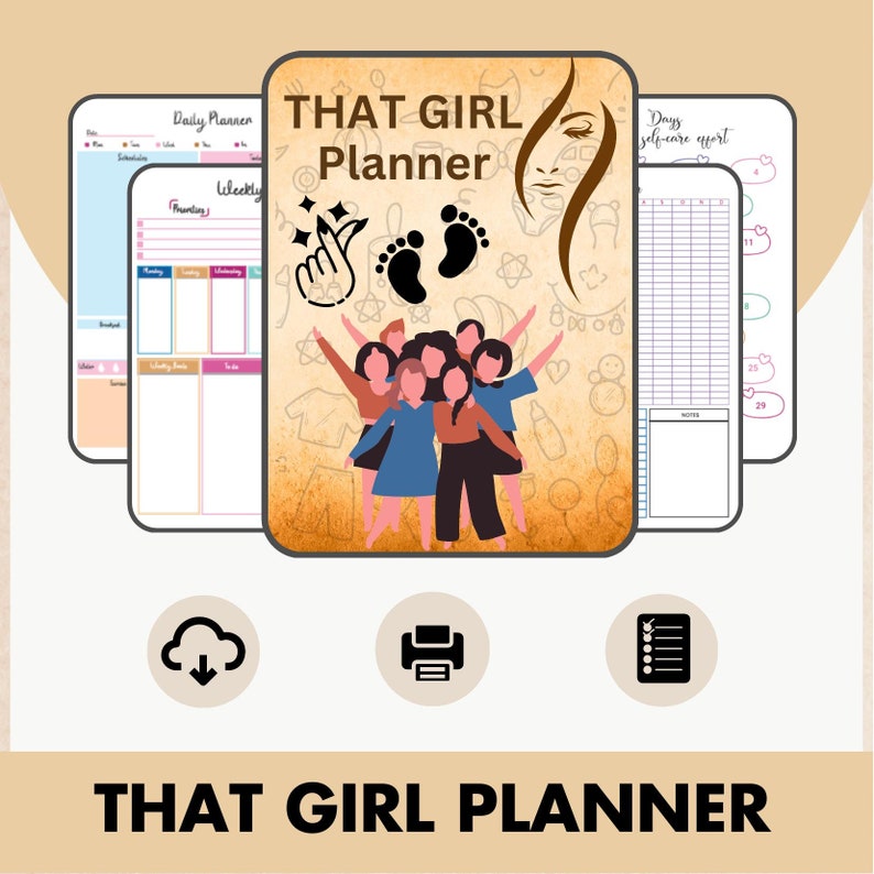 THAT GIRL Planner- Best Digital Planner, Weekly Planner, Printable ...