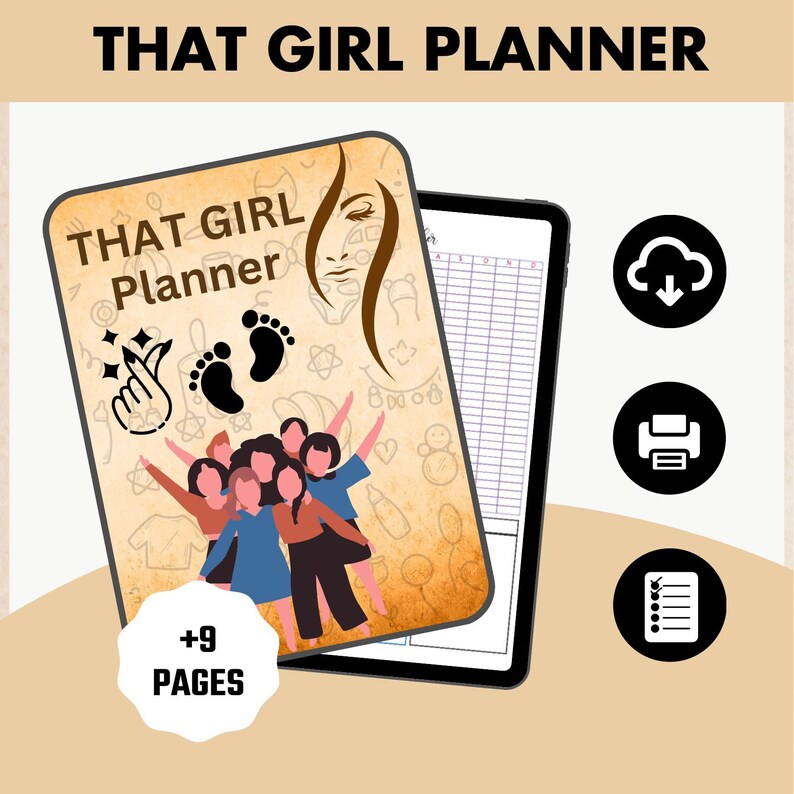 THAT GIRL Planner- Best Digital Planner, Weekly Planner, Printable ...