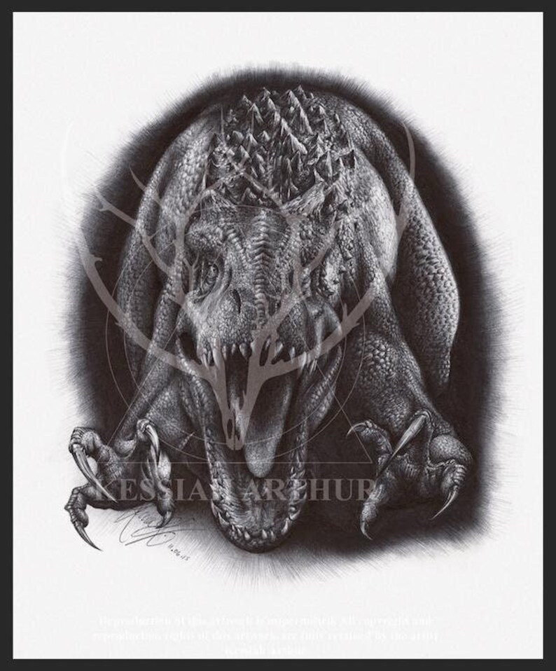 Limited Edition Art Print - Indominus Rex - Jurassic World - Etsy