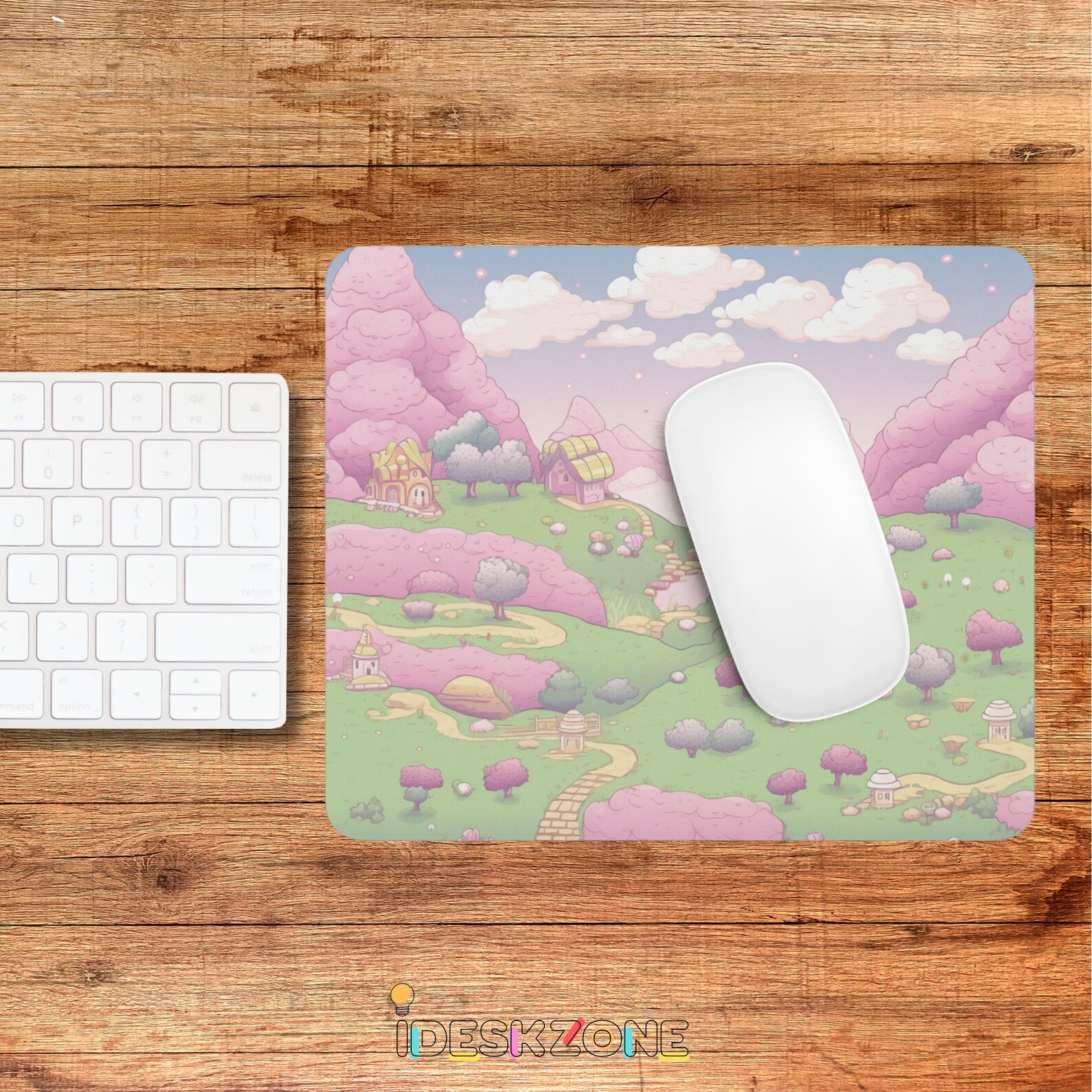 Anime Mouse Pad, Kawaii Desk Mat, Green Desk Mat, Pink Desk Mat ...