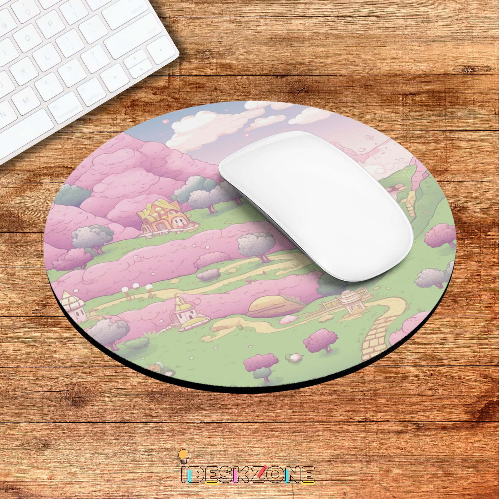 Anime Mouse Pad, Kawaii Desk Mat, Green Desk Mat, Pink Desk Mat ...