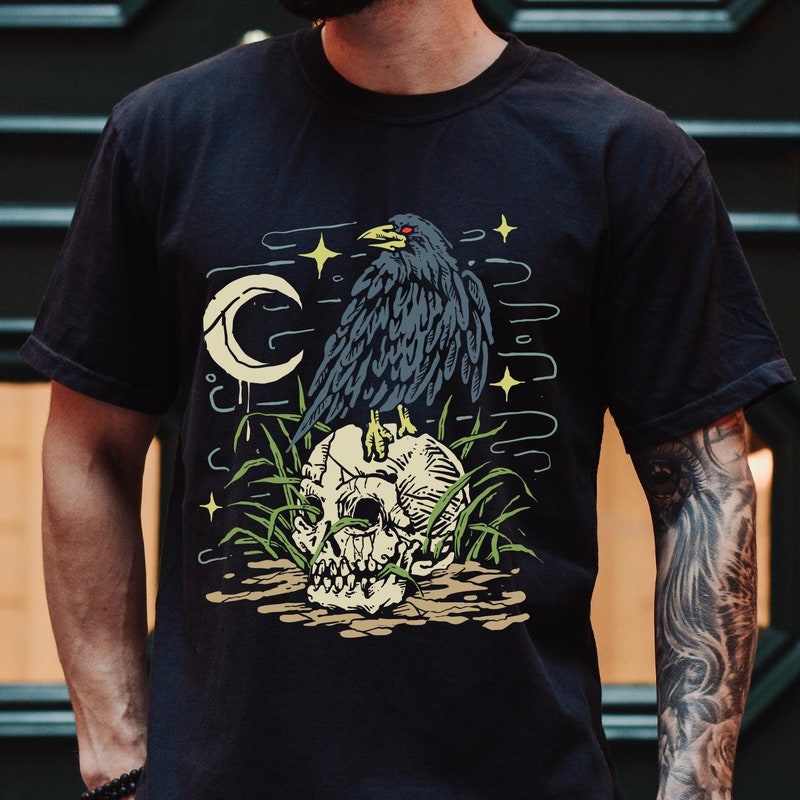 Gothic Graphic Tees Men - Etsy