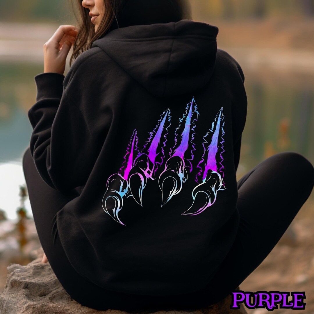 Monster Claw Hoodie, Gothic Clothing, Claw Scratch, Alt Fashion, Y2K ...