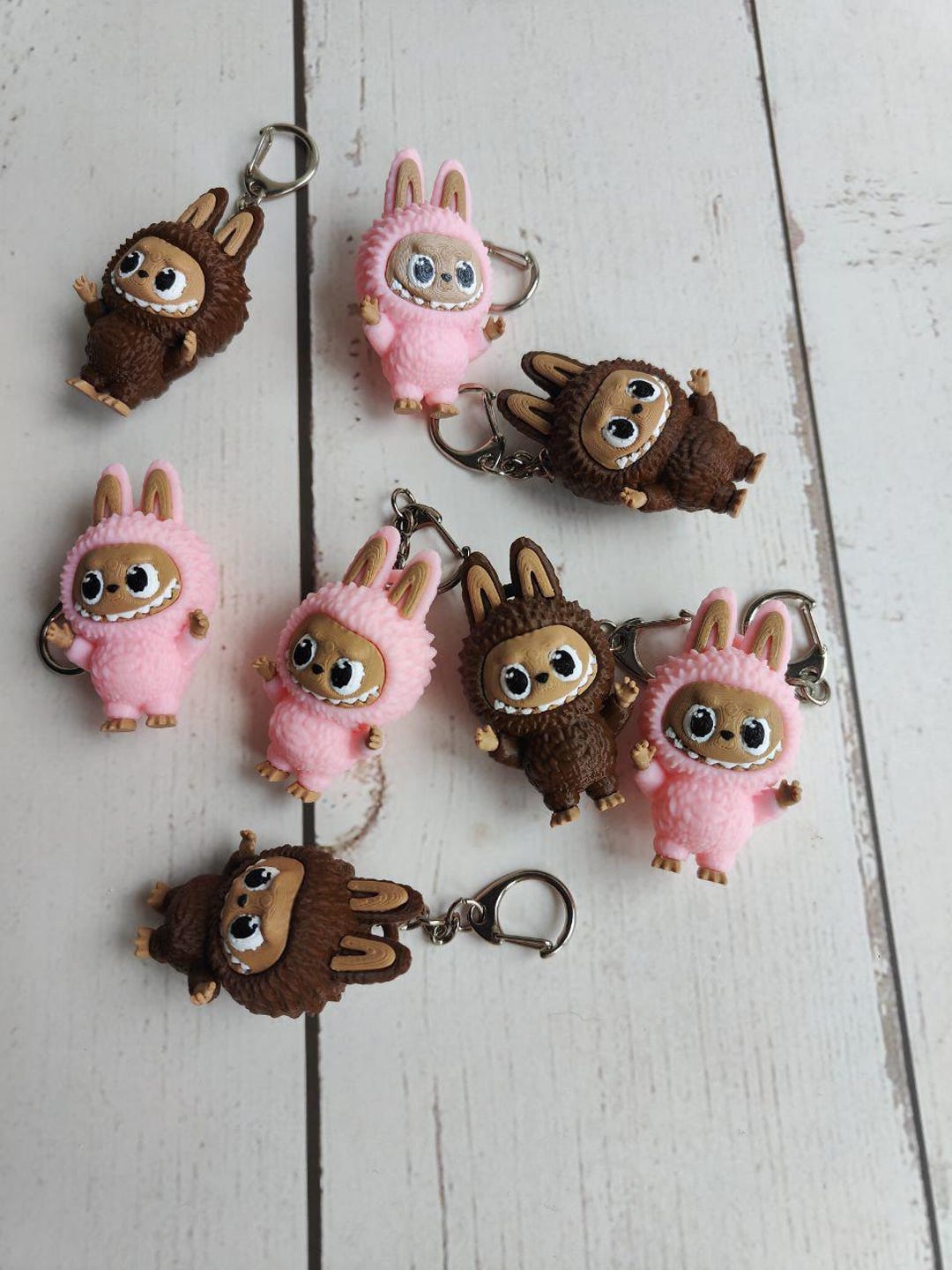 Labubu 3D Printed Keychain Custom Labubu 3D Printed Cute Kawaii ...
