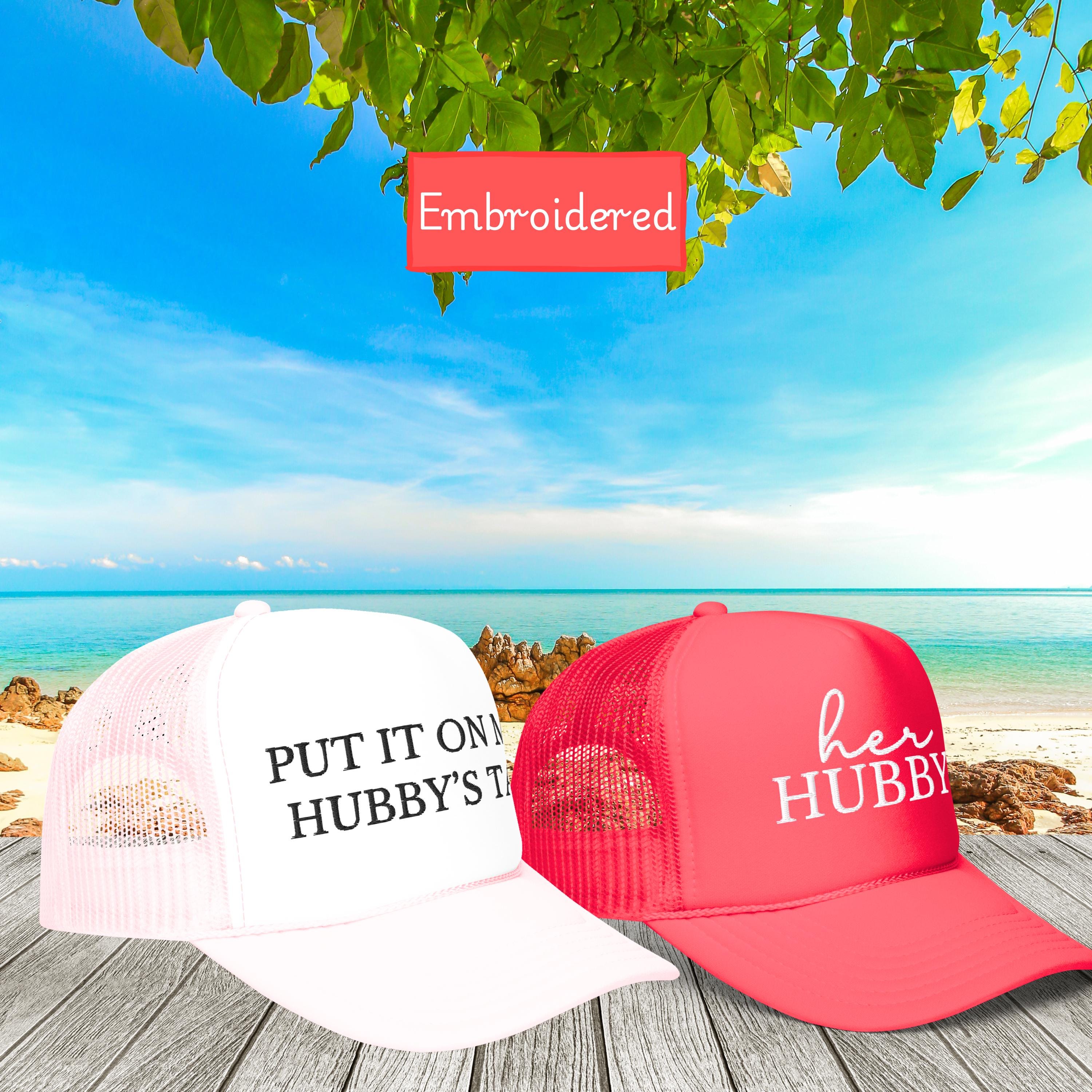 Funny Embroidered Bride and Groom Hats, Matching Wife and Husband Hat ...
