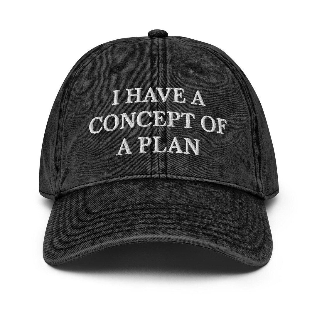 Embroidered I Have a Concept of a Plan Hat, Funny Trump Saying Vintage ...