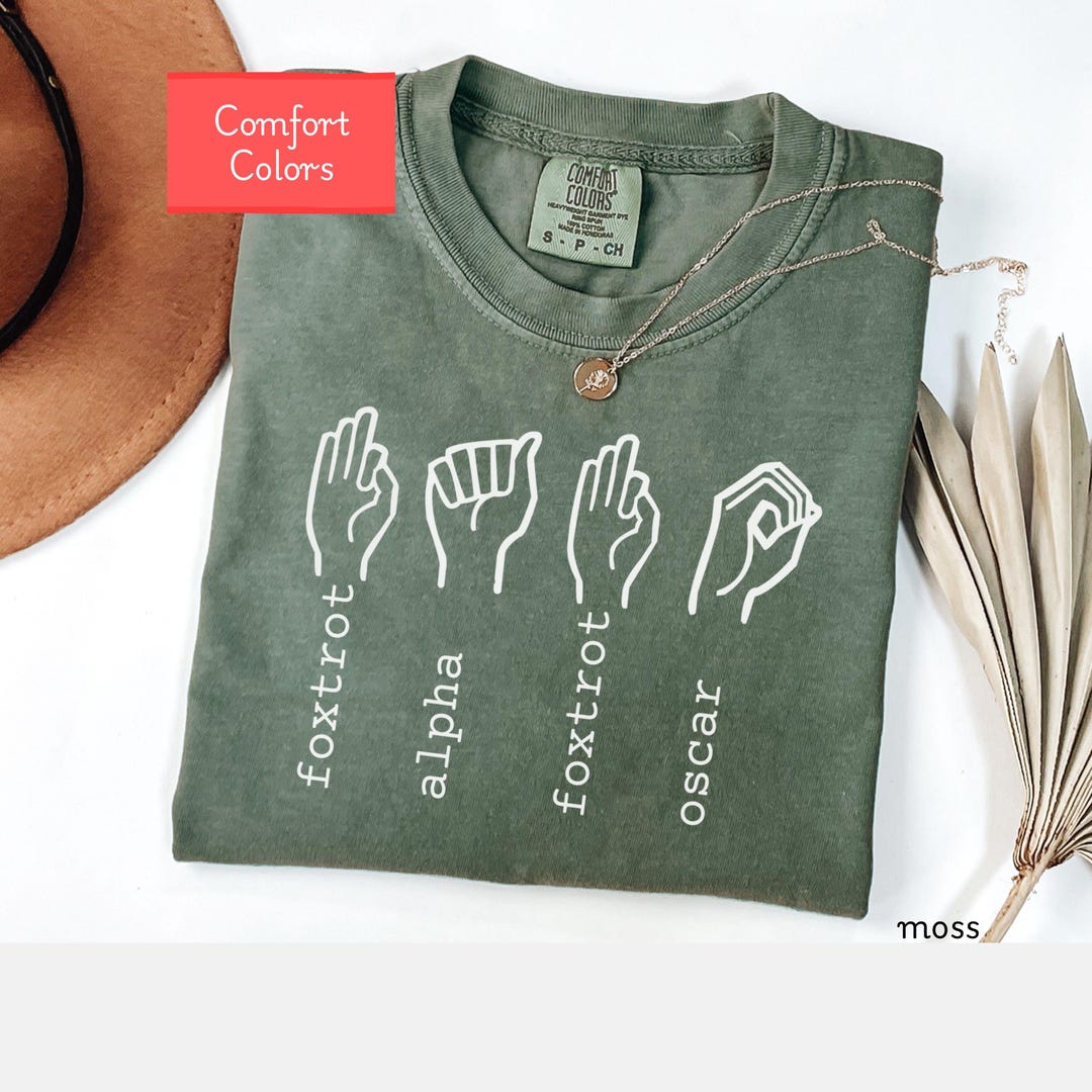 Subtle Sign Language FAFO Shirt, FDT, Save Democracy, Funny Political ...