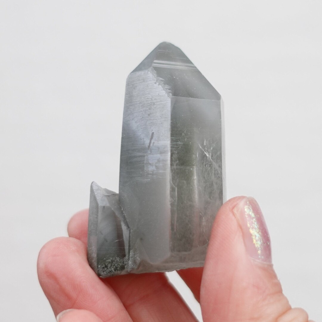 Green Phantom Quartz Point With Companion - Etsy
