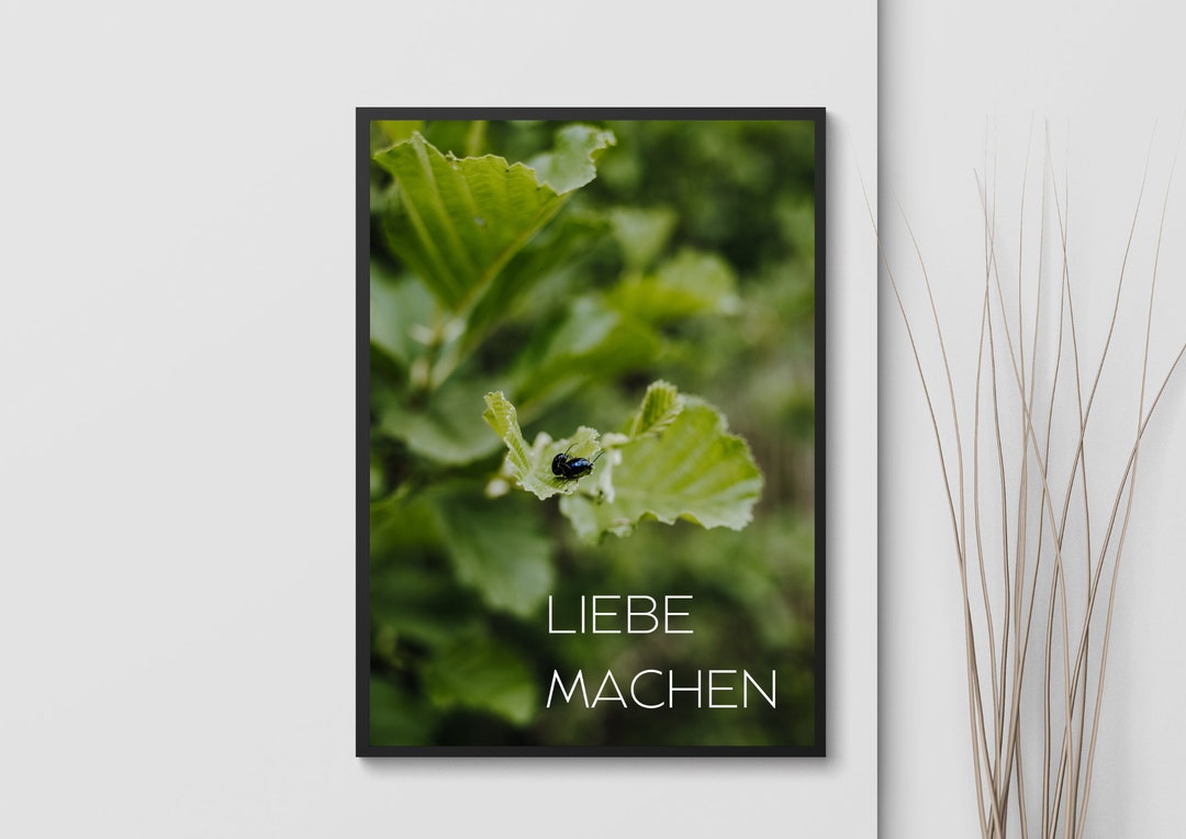 Poster: Make Love | Love | Motivational Quote | Digital Print | Typo ...