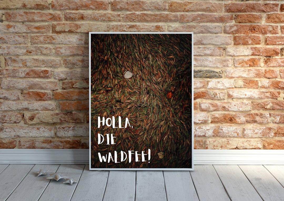 Poster: Holla, the Forest Fairy | Motivational Quote | Digital Print ...