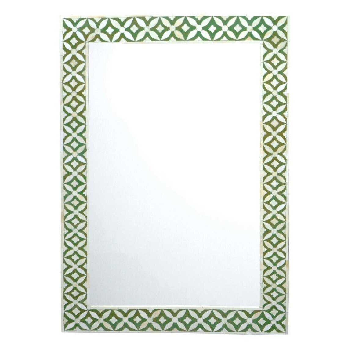 Bone Inlay Rectangular Mirror , Bone Inlay Mirror, Bone Inlay Wall ...