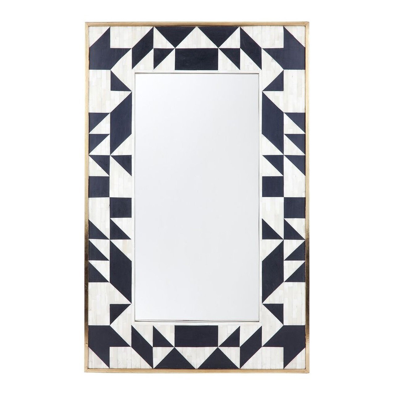 Bone Inlay Rectangular Mirror , Bone Inlay Mirror, Bone Inlay Wall ...