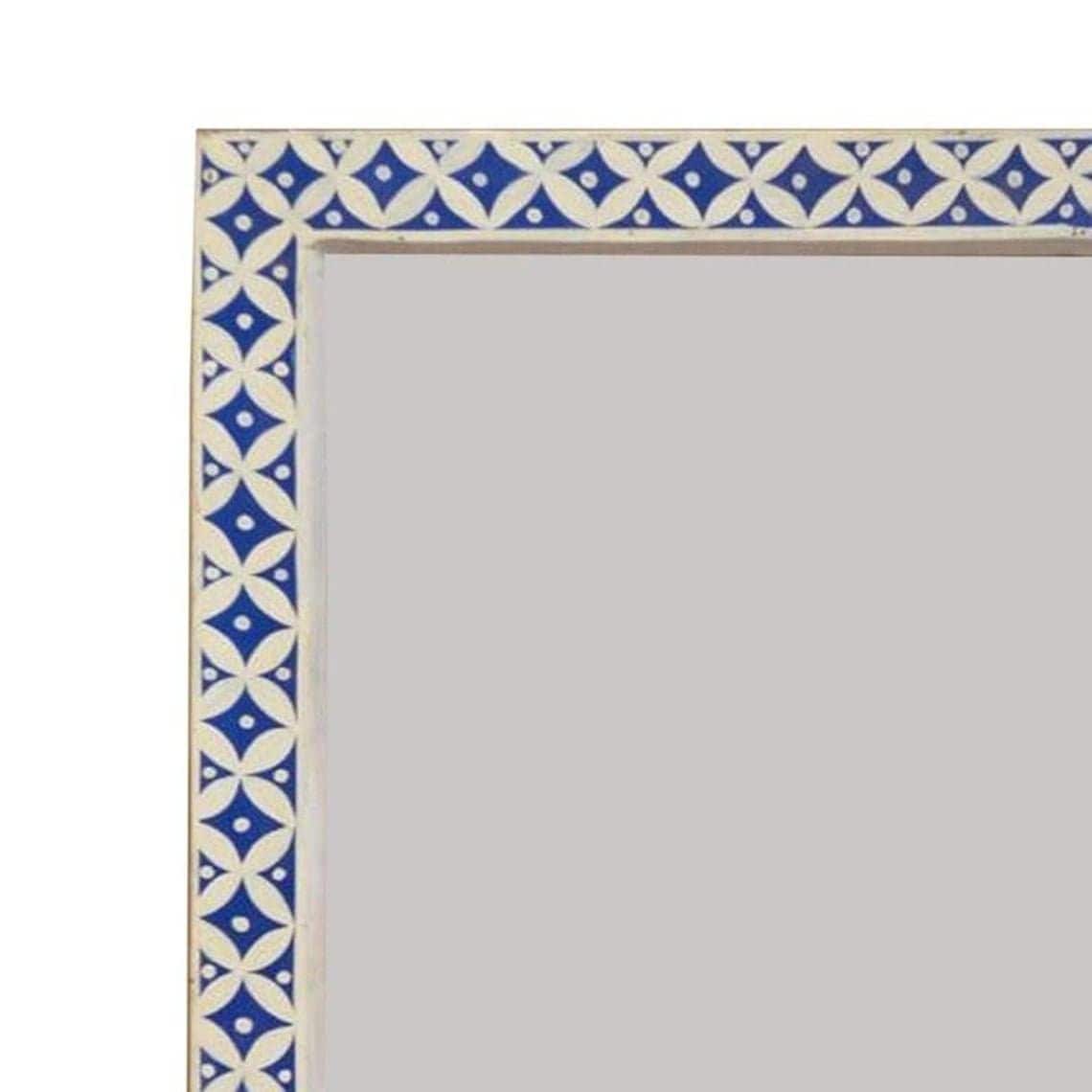 Bone Inlay Rectangular Mirror , Bone Inlay Mirror, Bone Inlay Wall ...