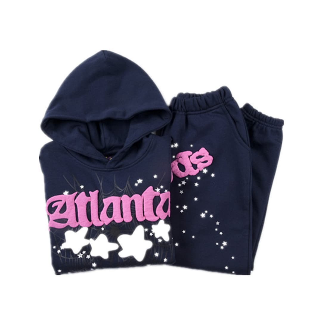 SP5DER HOODIE / PANTS navy - Etsy