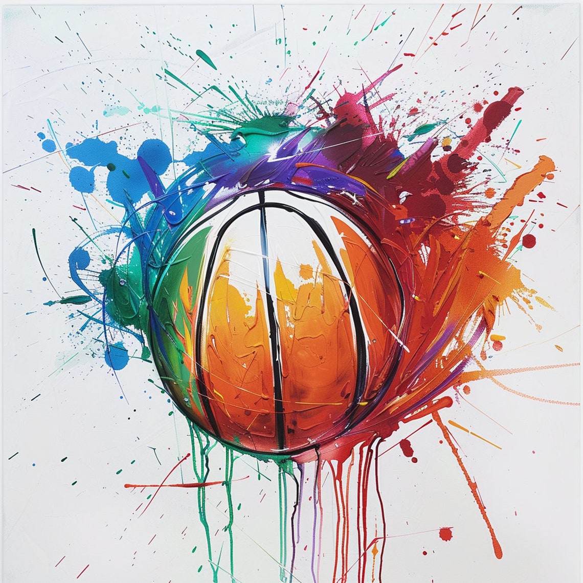 15 PNG Abstract Basketball Players, Basketball Digital Download Wall ...