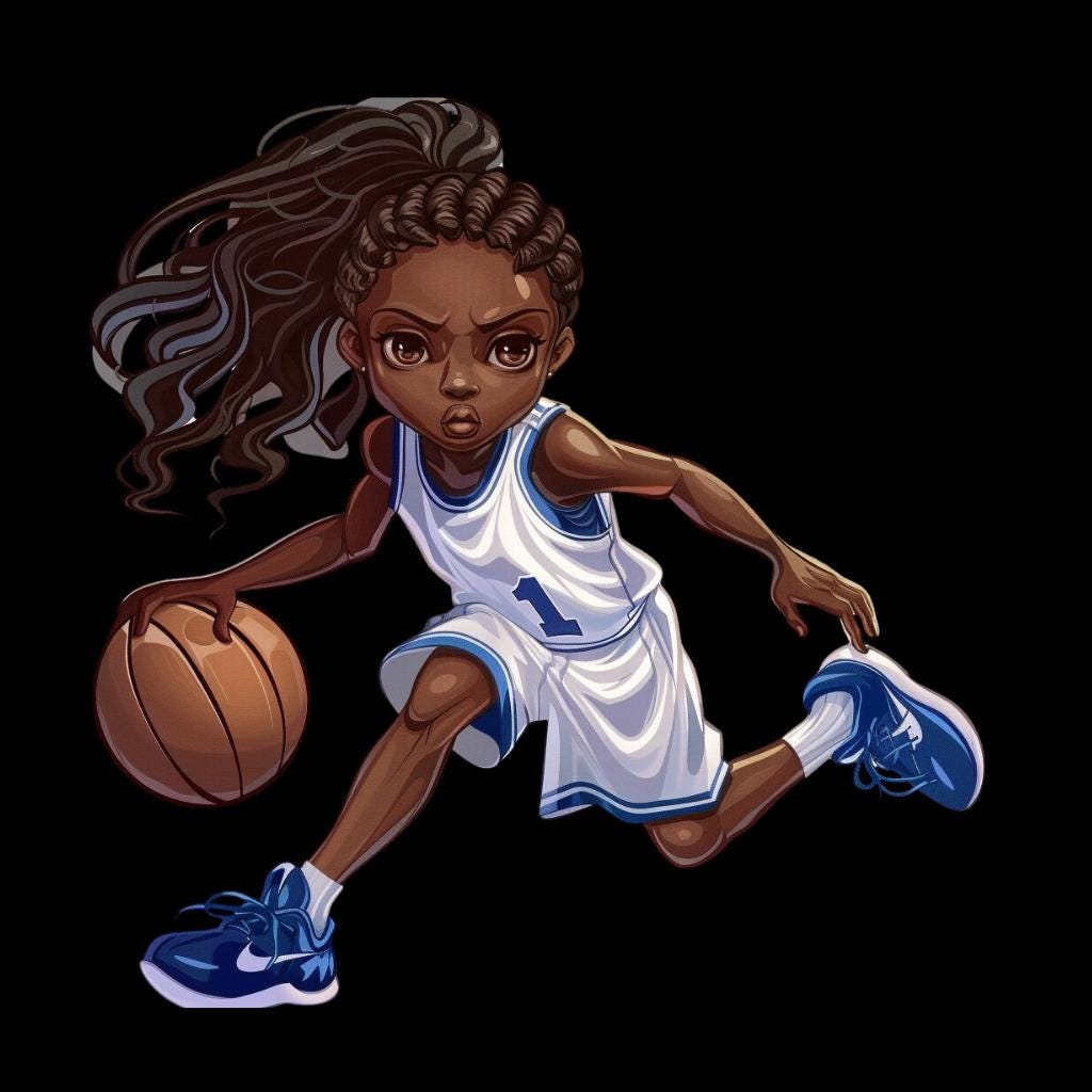 10 PNG Cute Basketball Girls PNG Bundle, Little League, Girl Basketball ...