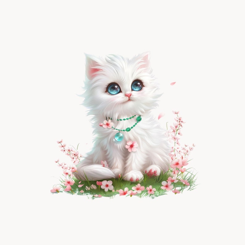 My Sweet 34 Cats Clipart Bundle, Cute Cat PNG, Kitten Graphics, Cute ...