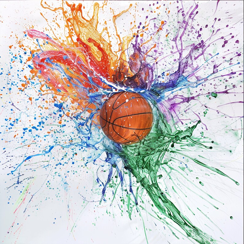 15 PNG Abstract Basketball Players, Basketball | Digital Download ...