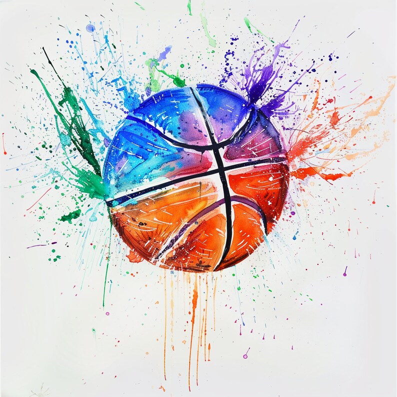 15 PNG Abstract Basketball Players, Basketball | Digital Download ...