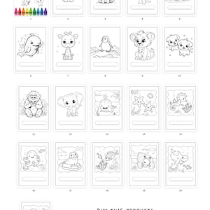 20 Printable Coloring Pages ANIMALS Kids Coloring Pages Kids Coloring ...