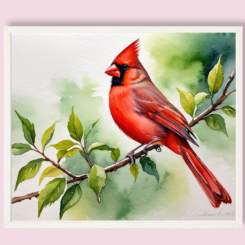 Red Bird - Etsy
