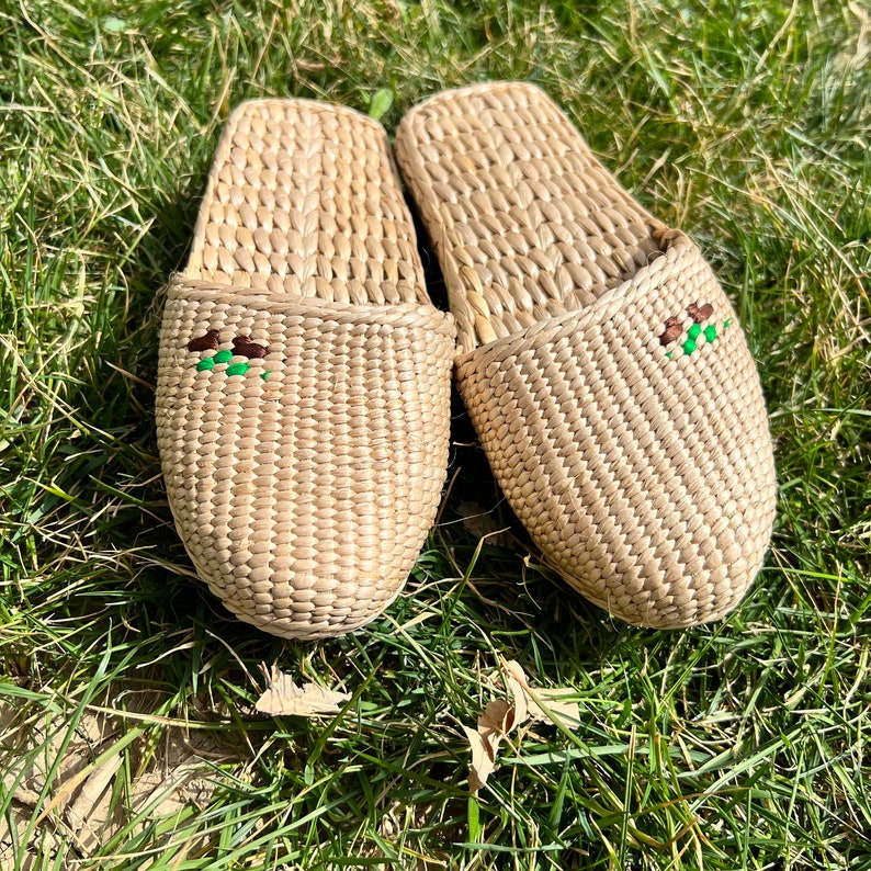 Handmade Straw Sandals Eco-friendly Natural Woven Biodegradable Unisex ...
