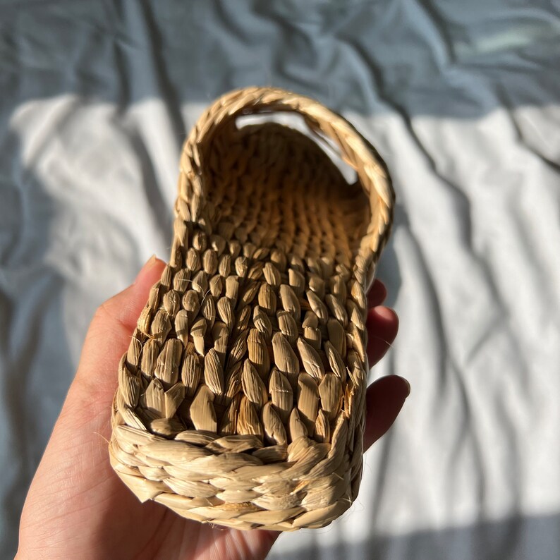 Comfy Handmade Straw Sandals Unique House Shoes for Spa, Sauna, Bed ...