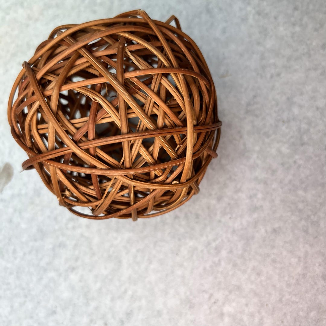 Handmade Rattan Woven Ball Natural Eco-friendly Rustic Decor for Home ...