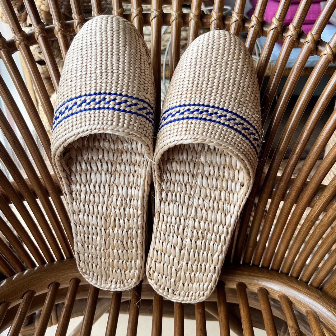Comfy Handmade Straw Sandal Perfect Shoes for Spa, Sauna, and Living ...