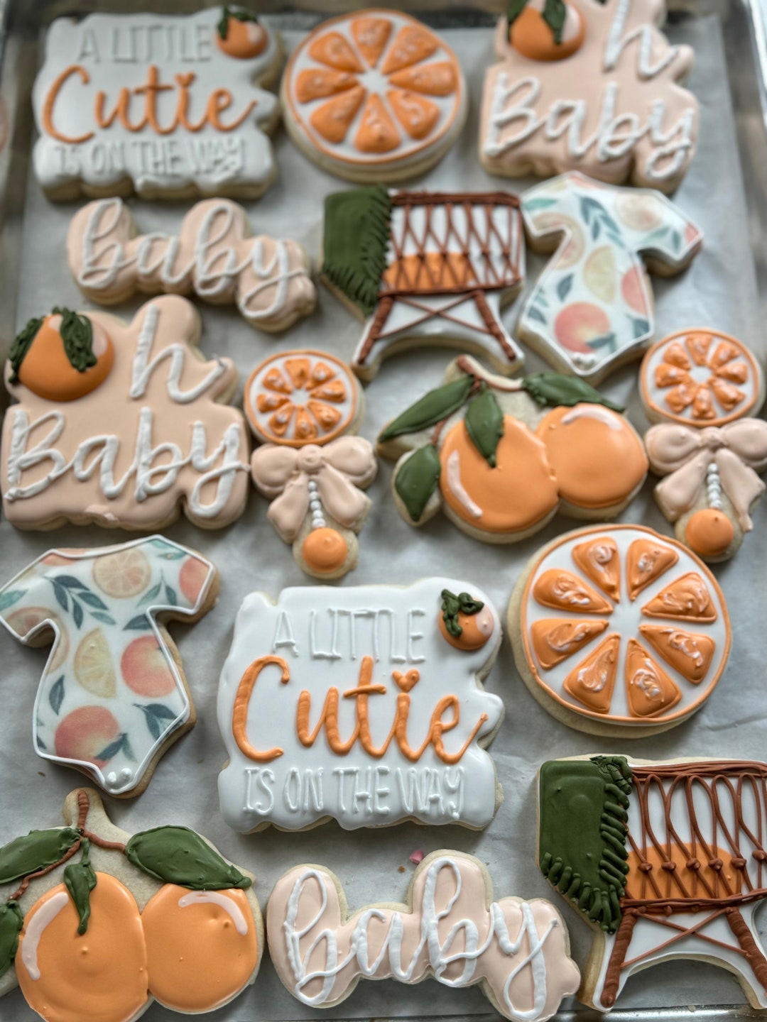 Little Cutie is on the Way Sugar Cookies, Little Cutie is on the Way ...