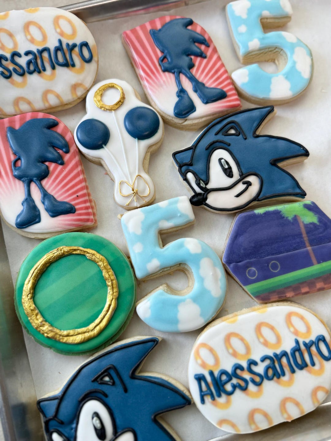 Sonic Birthday Favors, Sonic Birthday Sugar Cookies, Sonic Cookies ...