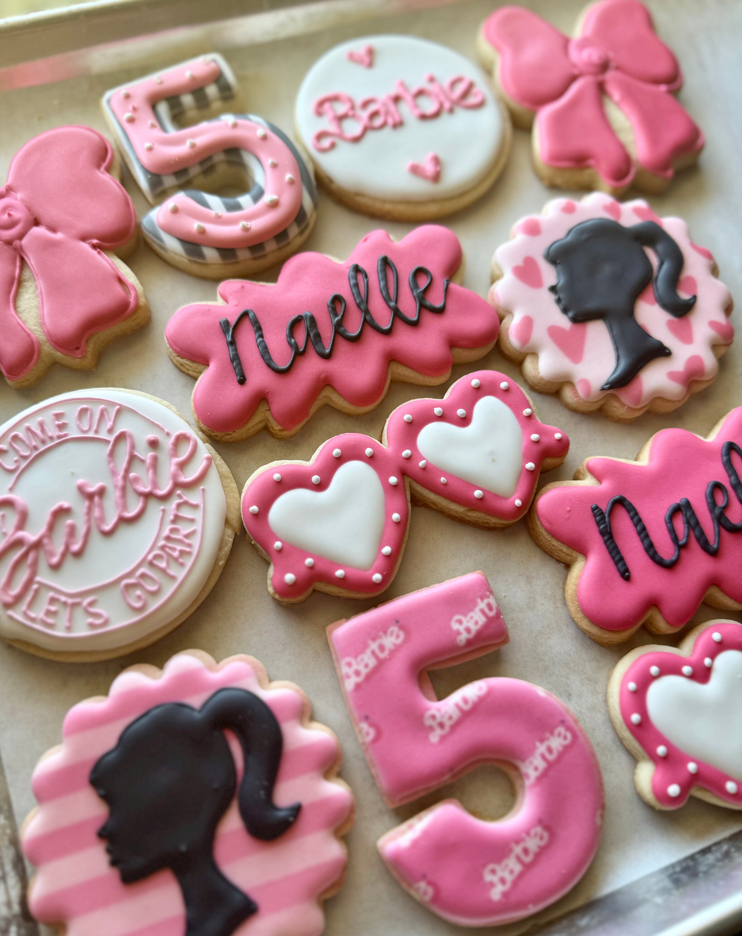 Barbie Decorated Sugar Cookies, Barbie Party Favors, Barbie Birthday ...
