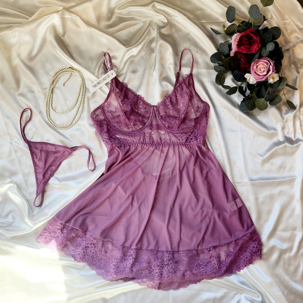 Sheer Plus Size Teddy - Etsy