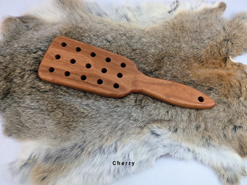 BDSM Spanking Paddle With Holes, Impact Play Paddle, Unique Handmade ...