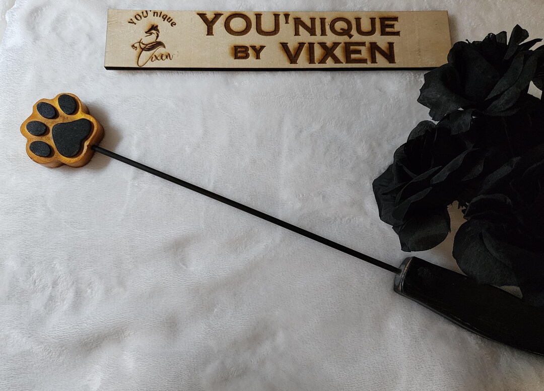 The FIFI Golden Resin Puppy Paw Evil Stick. Resin Wicked Wand. BDSM ...