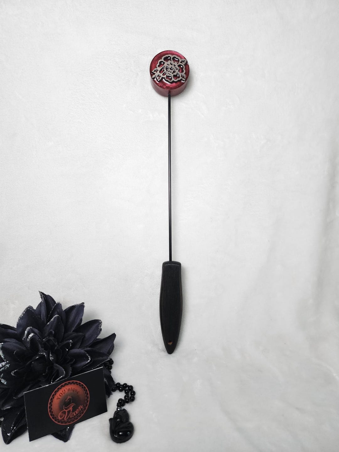BDSM Floral Impression Evil Stick/wicked Wand With Handle for Impact ...