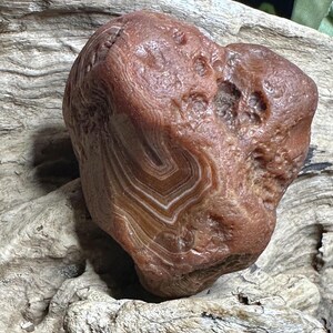 Lake Superior Fortification Agate Heart Shaped LSA 3oz, Banded Agate ...