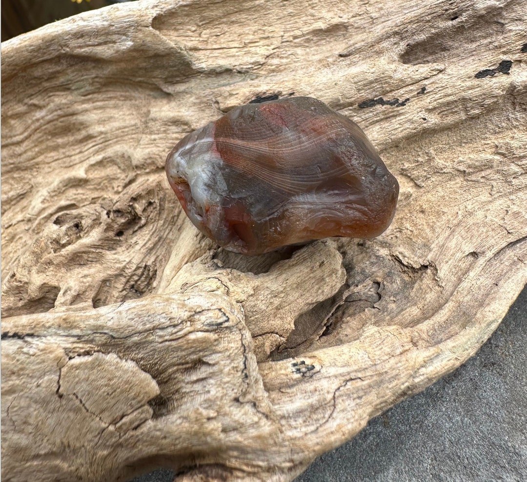Lake Superior Agate 1oz Red White Blue Agate, Banded Agate, Pastel ...