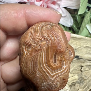Lake Superior Fortification Agate Heart Shaped LSA 3oz, Banded Agate ...