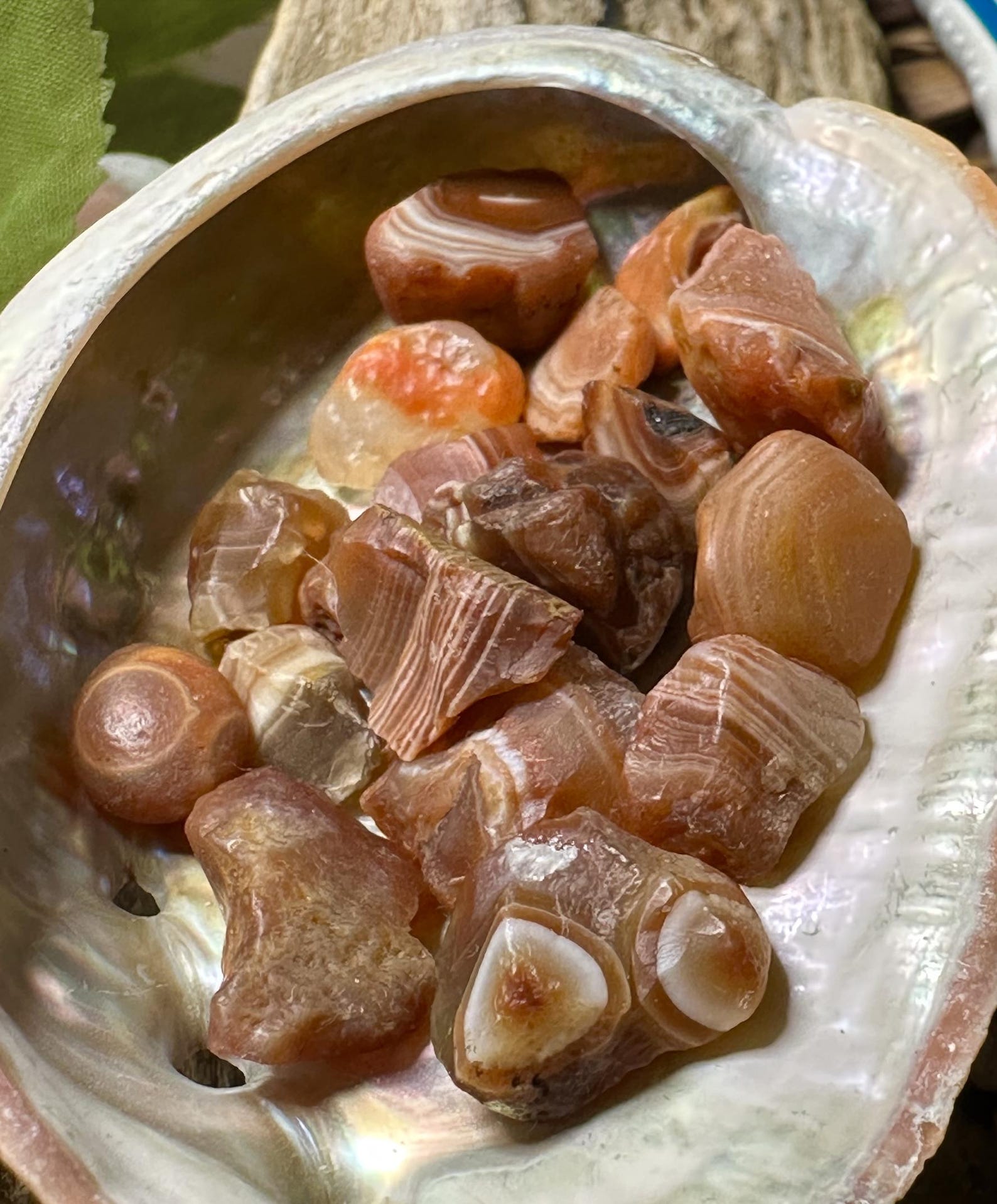 Lake Superior Mini Eye Agates LSA .8oz Sun Bleached Bander, Smooth ...