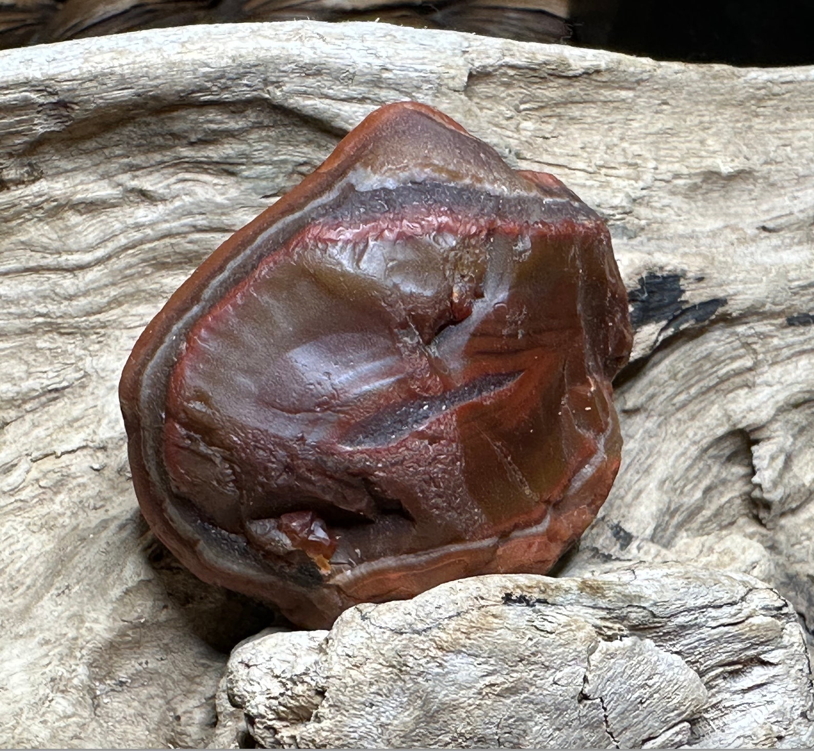 Lake Superior Agate 2.1oz LSA, Bander, Paint Agate, Smooth Husk, Gem ...