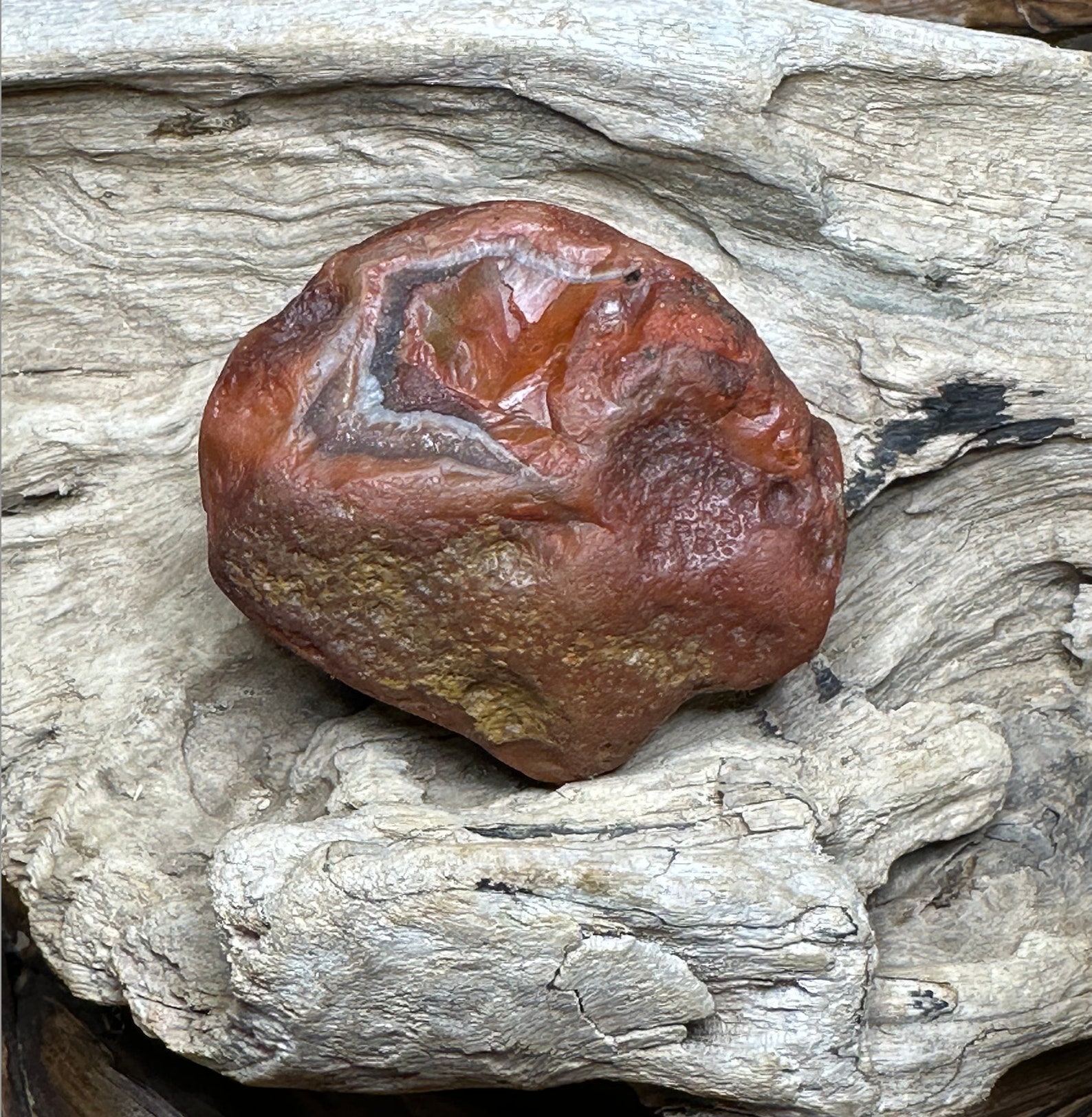 Lake Superior Agate 2.1oz LSA, Bander, Paint Agate, Smooth Husk, Gem ...